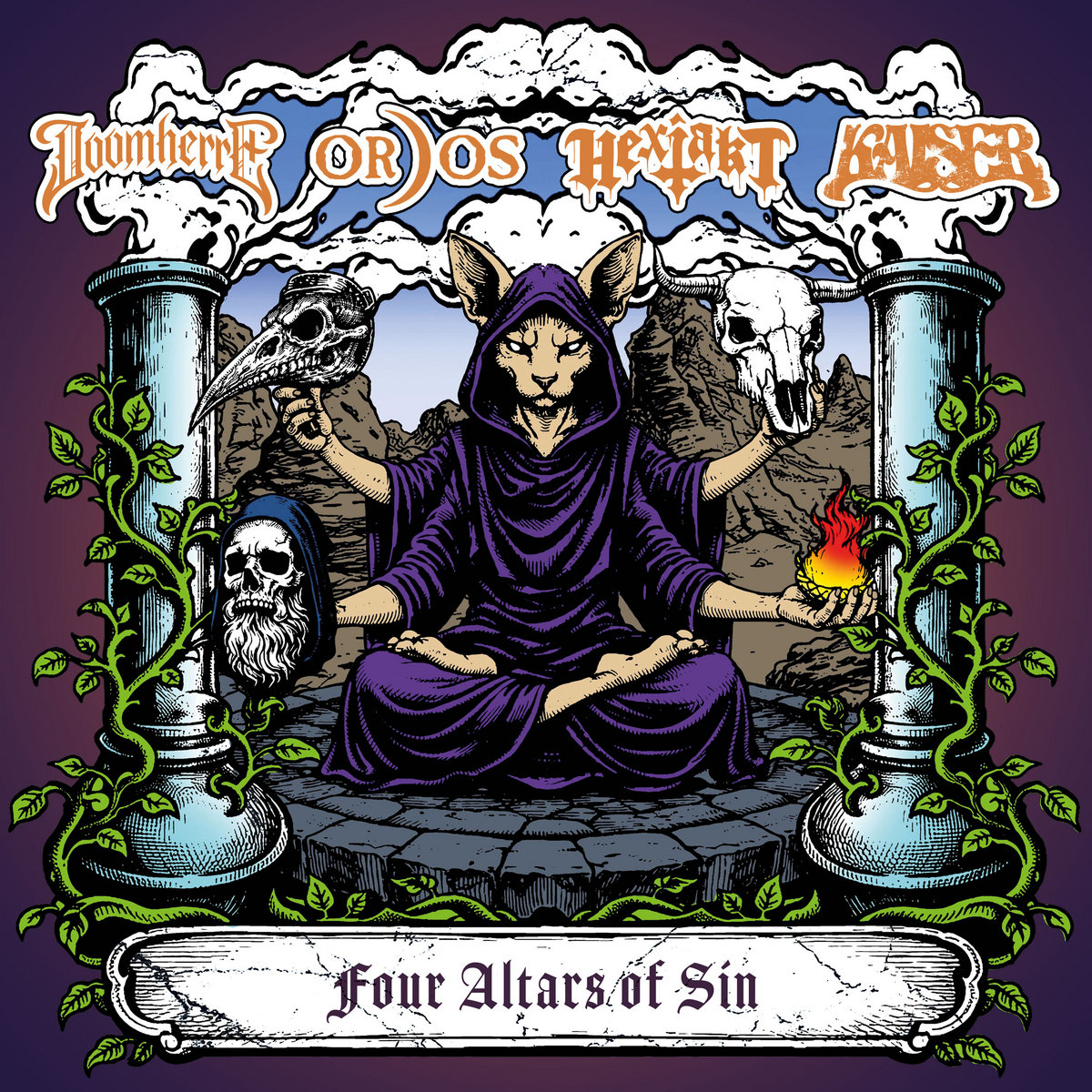 Four Altars of Sin by Doomherre / Ordos / Hexjakt / Kaiser (Album ...