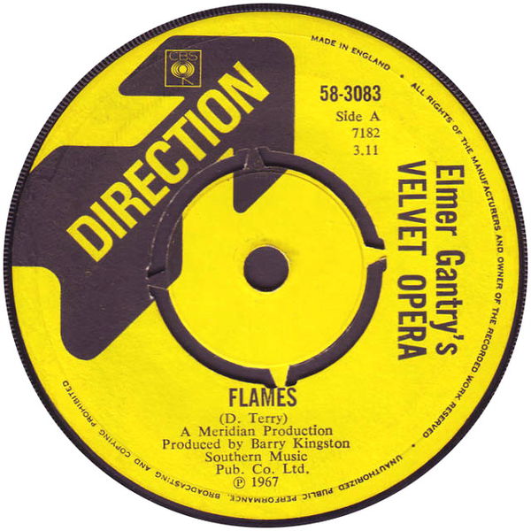 Flames / Salisbury Plain by Elmer Gantry's Velvet Opera (Single ...